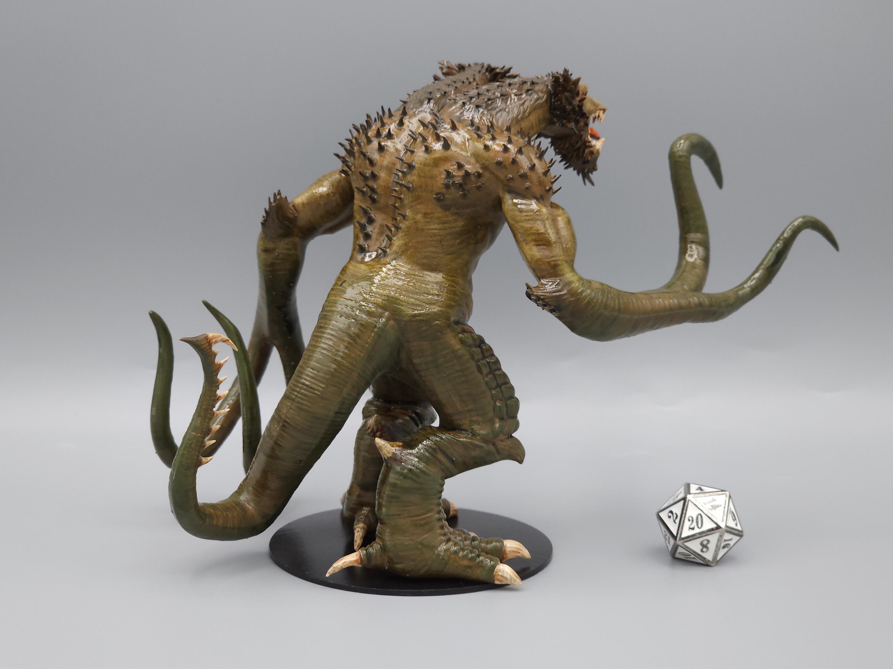 BEHOLD! the Demogorgon Miniature! Hand Painted or Primed - D&D / TTRPG ...