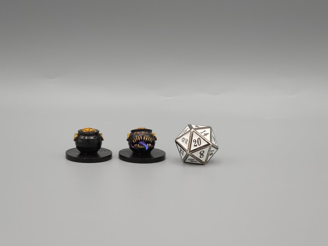 BEHOLD! Mimic Pot-o'-gold Miniatures! Hand Painted or Primed - D&D ...