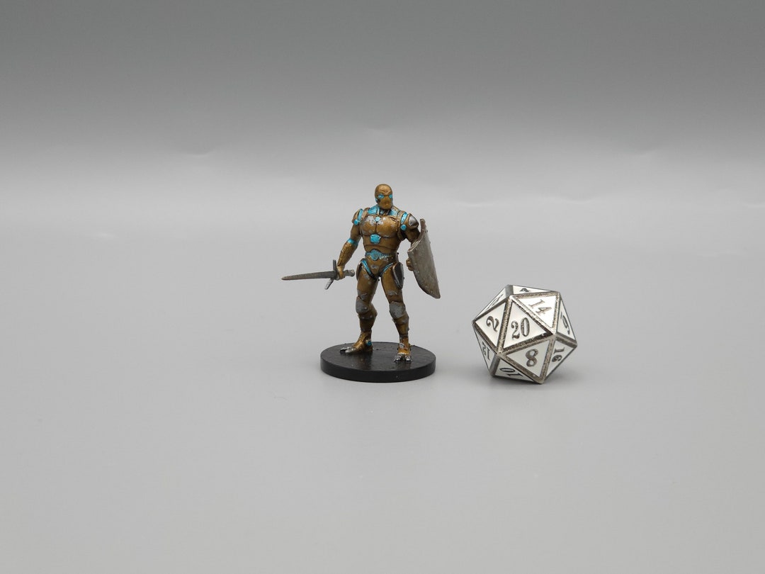 BEHOLD! A Warforged Fighter Miniature! Hand Painted or Primed - D&D ...