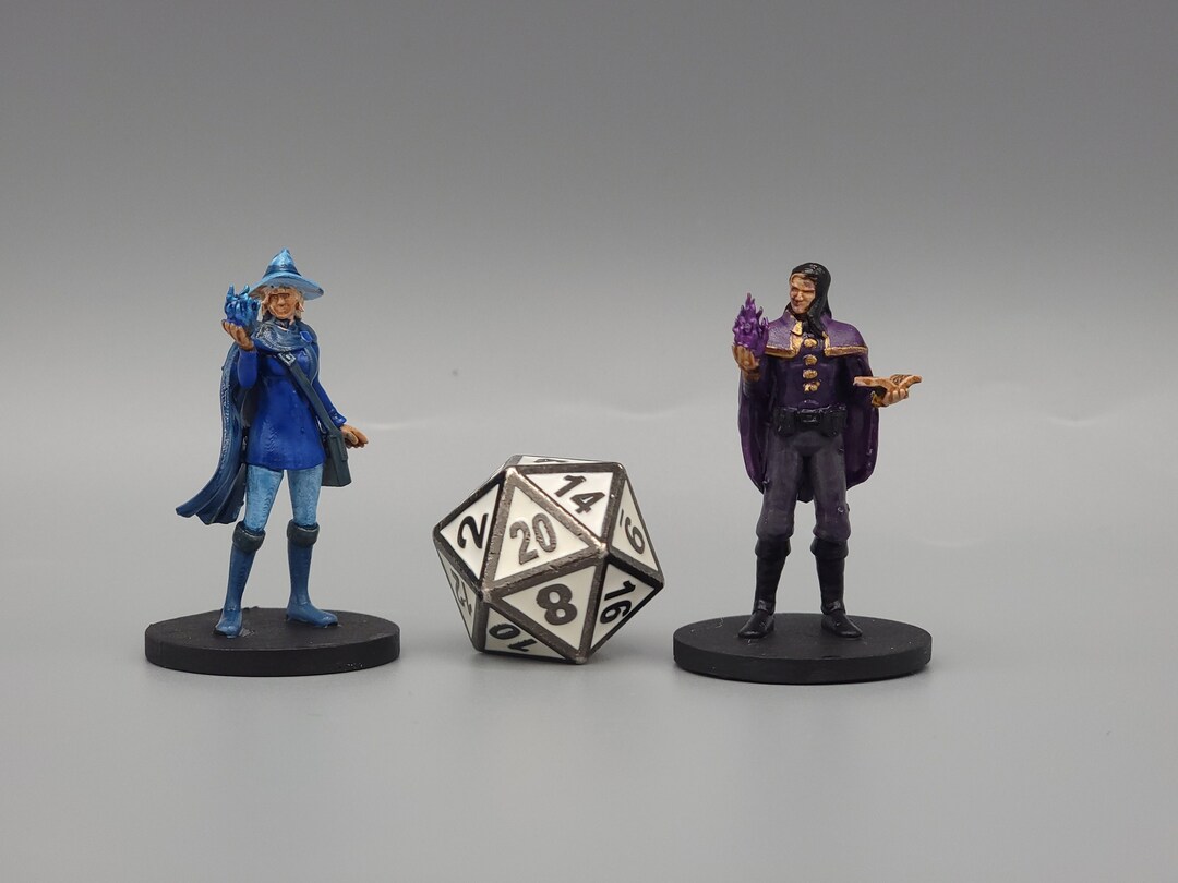BEHOLD! Mage Miniatures! Hand Painted or Primed - D&D TTRPG Minis - 14k ...