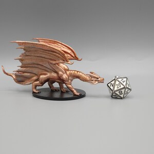 BEHOLD A Young Copper Dragon Miniature Hand Painted or Primed D&D ...