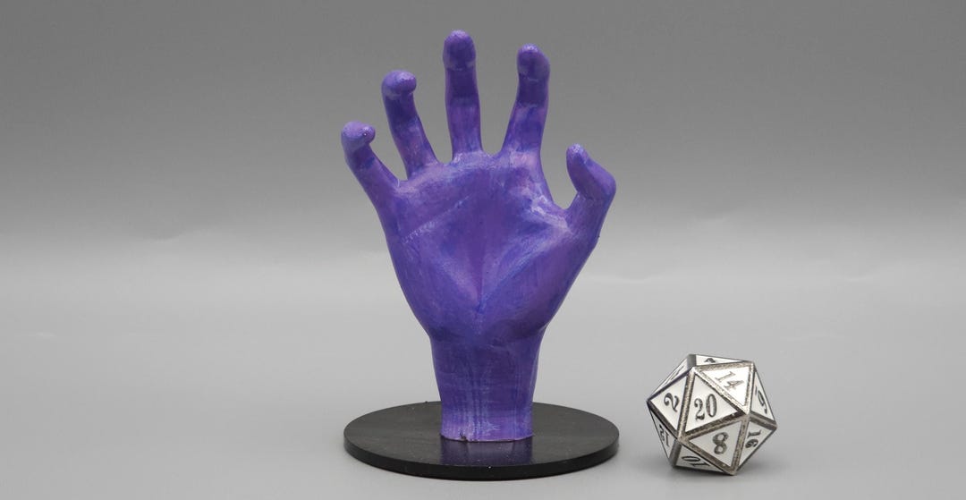 BEHOLD! A Living Bigsby's Hand Miniature! Hand Painted or Primed - D&D ...