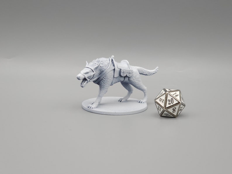 BEHOLD! A Worg Mount Miniature! Hand Painted or Primed - D&D / TTRPG ...