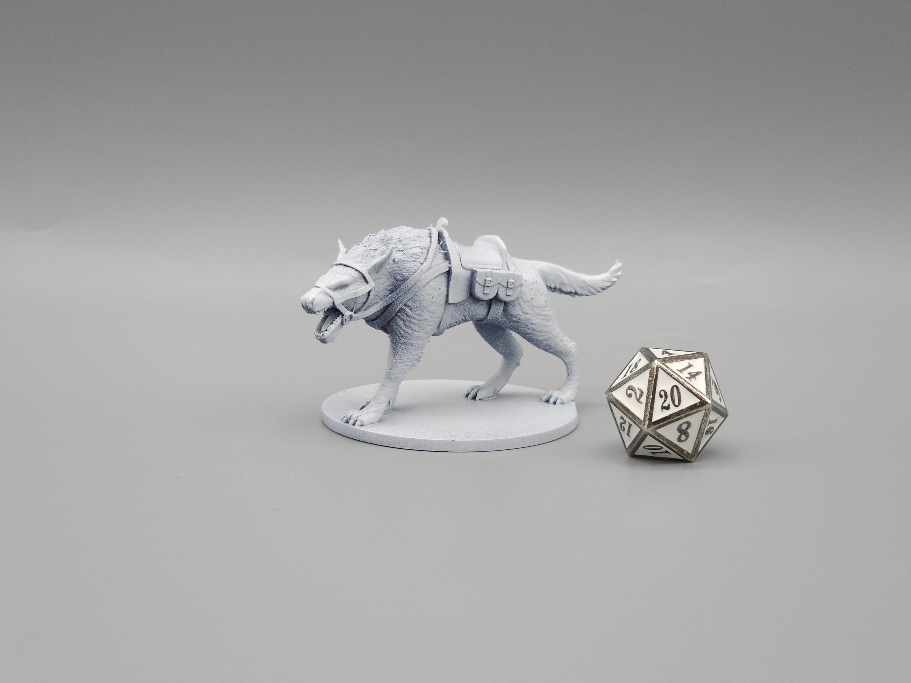 BEHOLD! A Worg Mount Miniature! Hand Painted or Primed - D&D / TTRPG ...