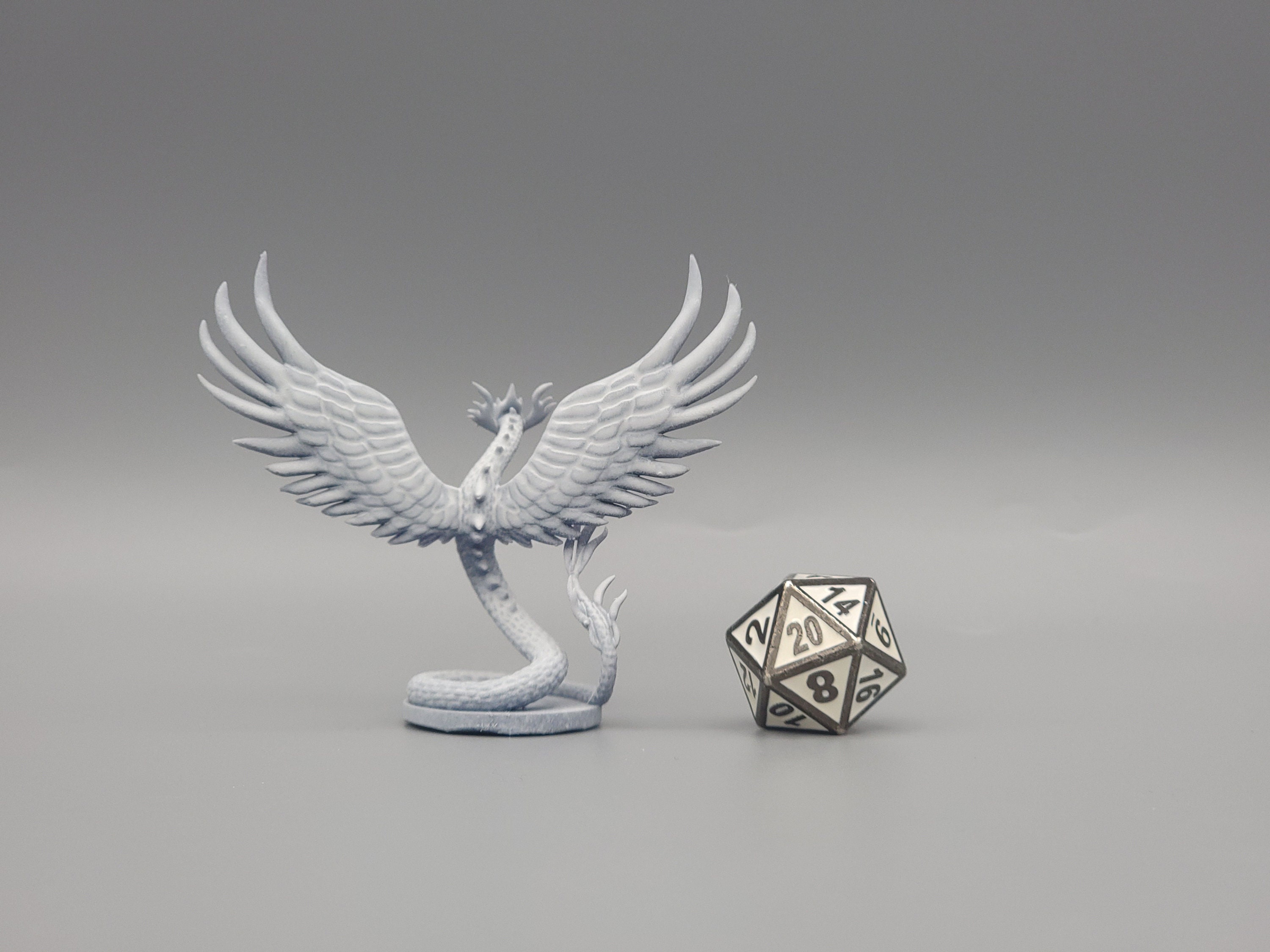 BEHOLD! A Couatl Miniature! Hand Painted or Primed - D&D / TTRPG Minis ...