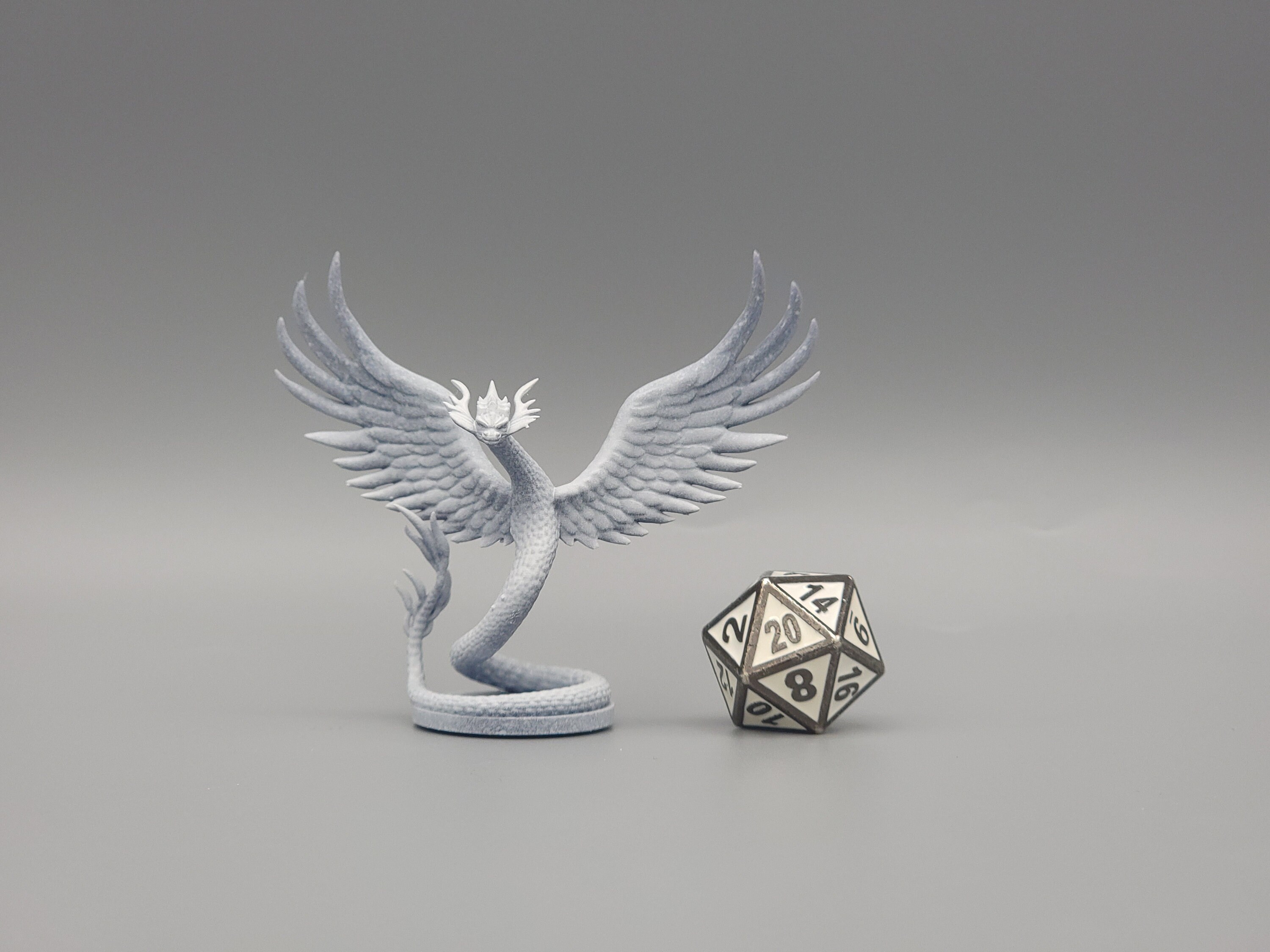 BEHOLD! A Couatl Miniature! Hand Painted or Primed - D&D / TTRPG Minis ...