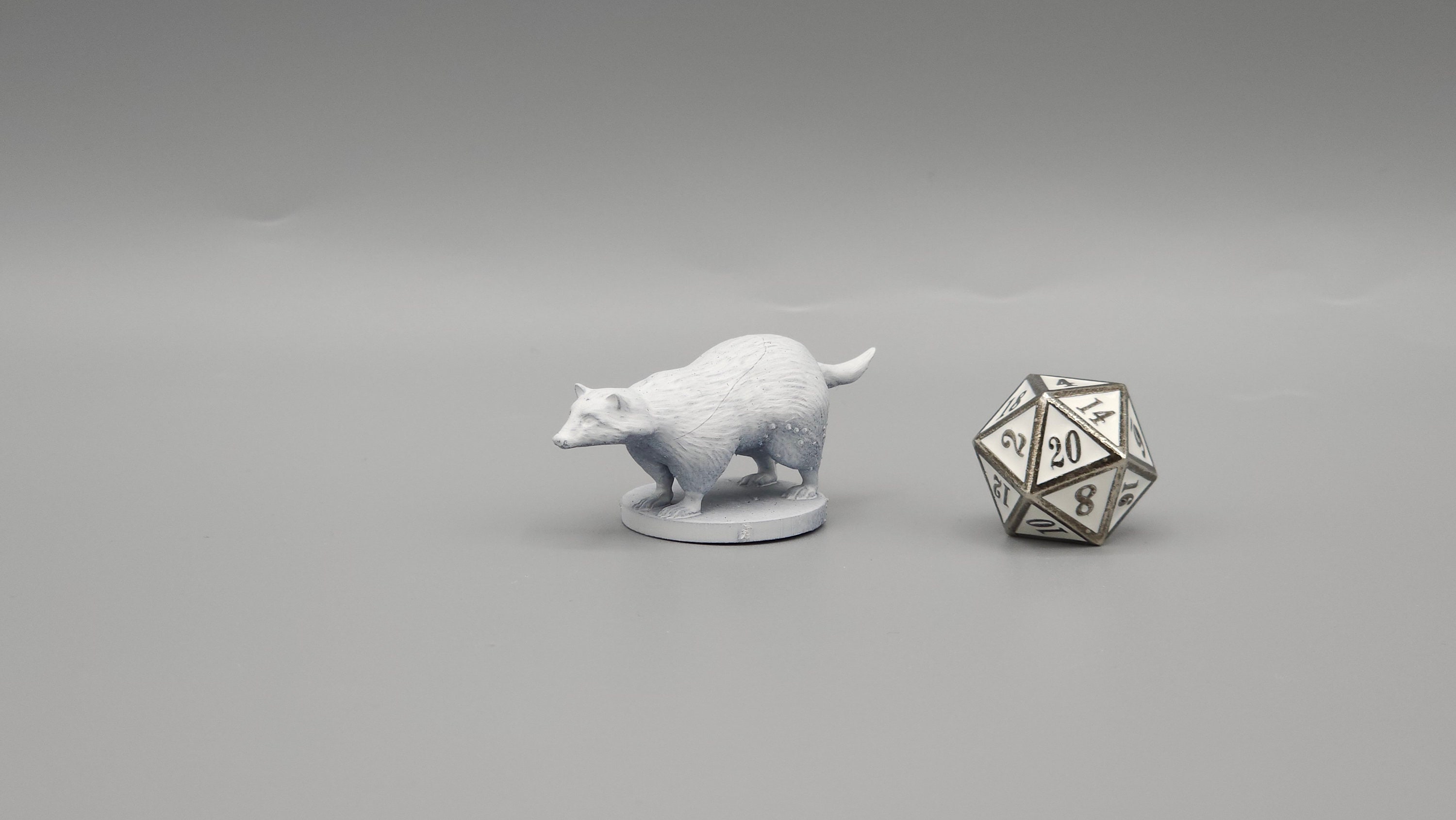 BEHOLD! A Giant Badger Miniature! Hand Painted or Primed - D&D / TTRPG ...