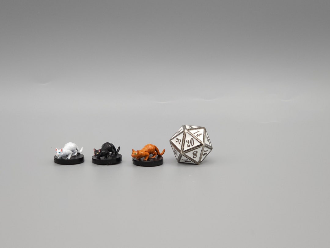 BEHOLD Cat Miniatures Hand Painted or Primed D&D / TTRPG Minis 8k Resin ...
