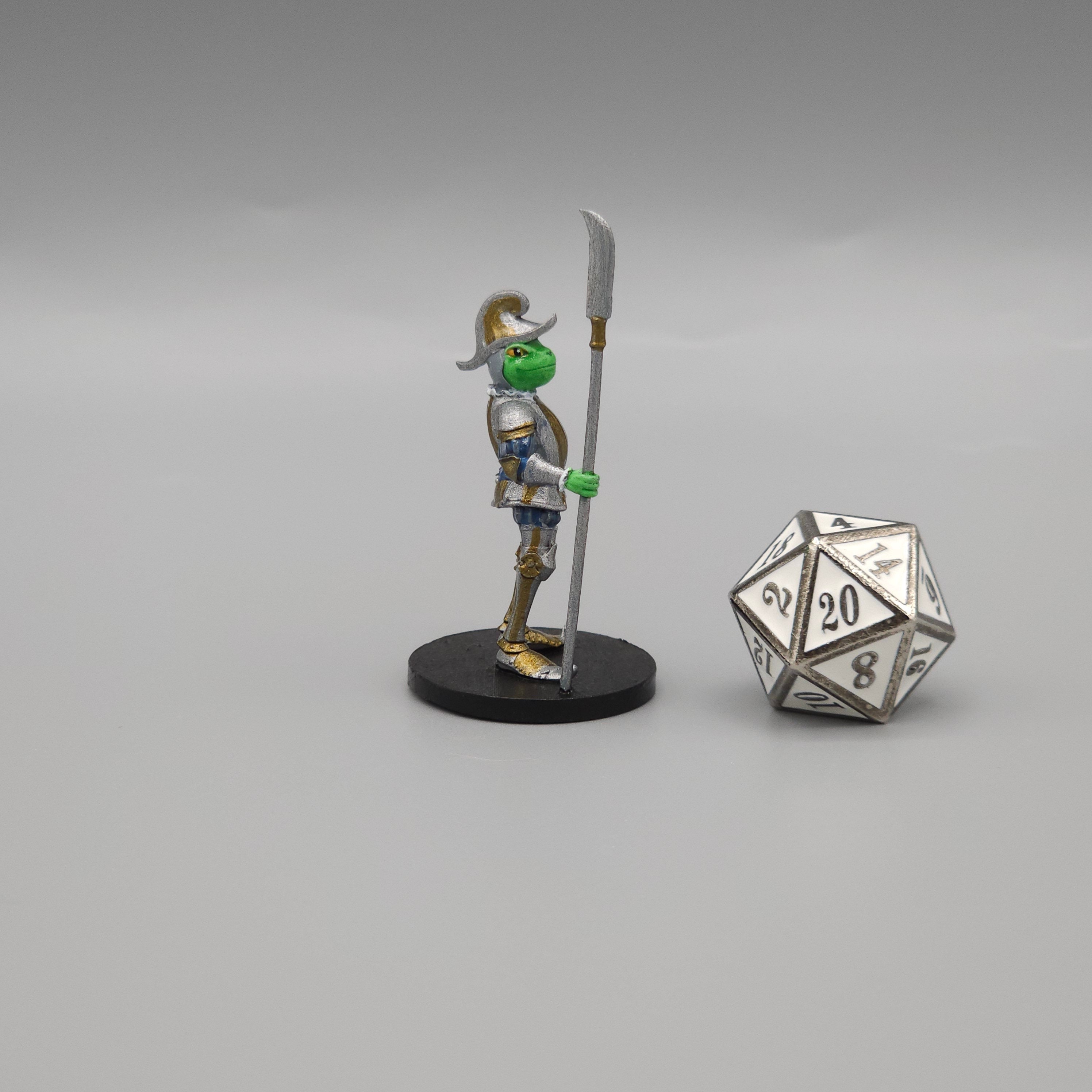 BEHOLD! A Bullywug Knight Miniature! Hand Painted or Primed - D&D ...