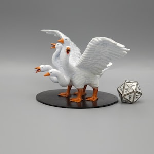BEHOLD! A Goose Hydra Miniature! Hand Painted or Primed - D&D / TTRPG ...