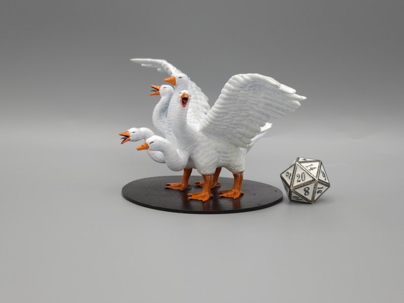 BEHOLD! A Goose Hydra Miniature! Hand Painted or Primed - D&D / TTRPG ...