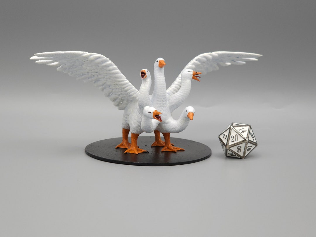BEHOLD A Goose Hydra Miniature Hand Painted or Primed D&D / TTRPG Minis ...