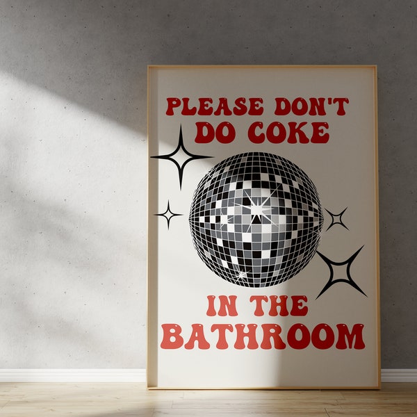 Disco Bathroom - Etsy