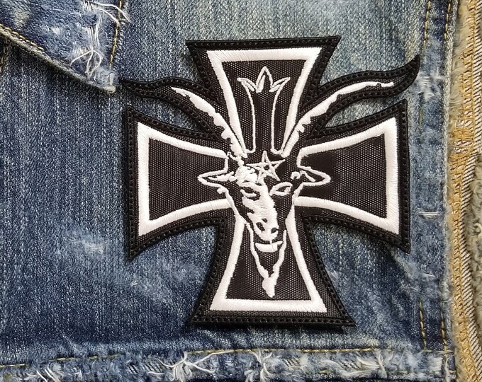 Baphomet Head Cut-out Embroidered Patch - Etsy