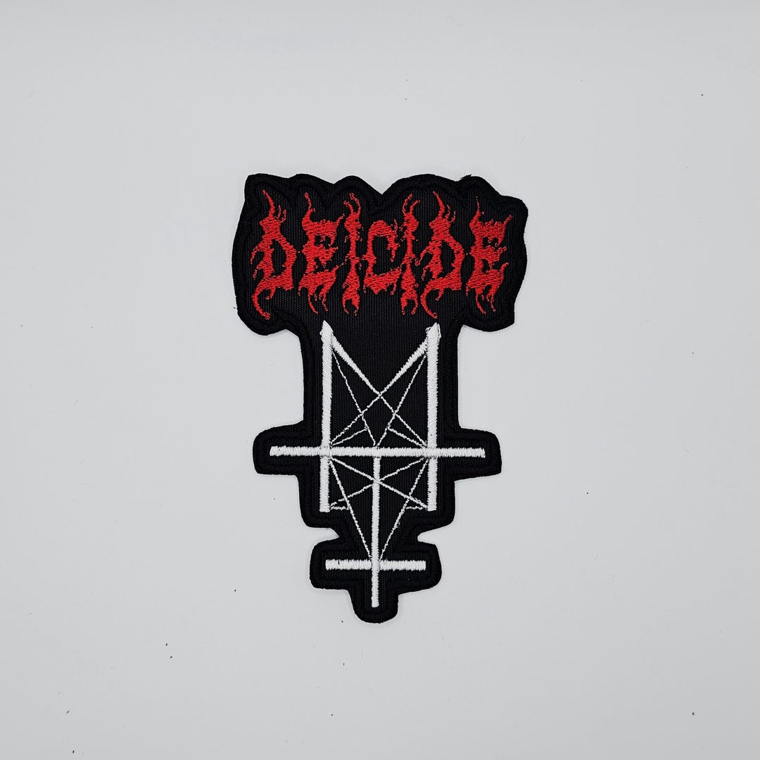 Deicide Red Cross Logo Shaped Border Embroidered Patch - Etsy