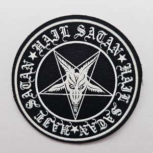 Baphomet Pentagram Stars Filled | Screen Printed Patch - Etsy