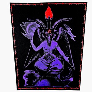 Baphomet Screen Printed Back Patch - Etsy
