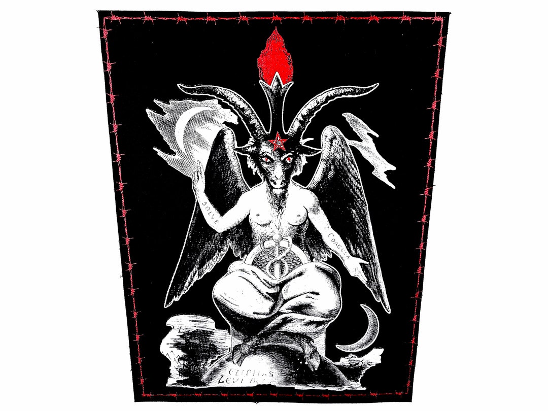 Baphomet Screen Printed Back Patch - Etsy