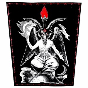 Baphomet Screen Printed Back Patch - Etsy