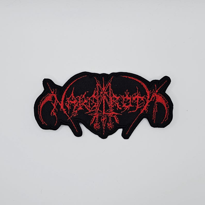 Nargaroth Red Logo Shaped Border Embroidered Patch - Etsy
