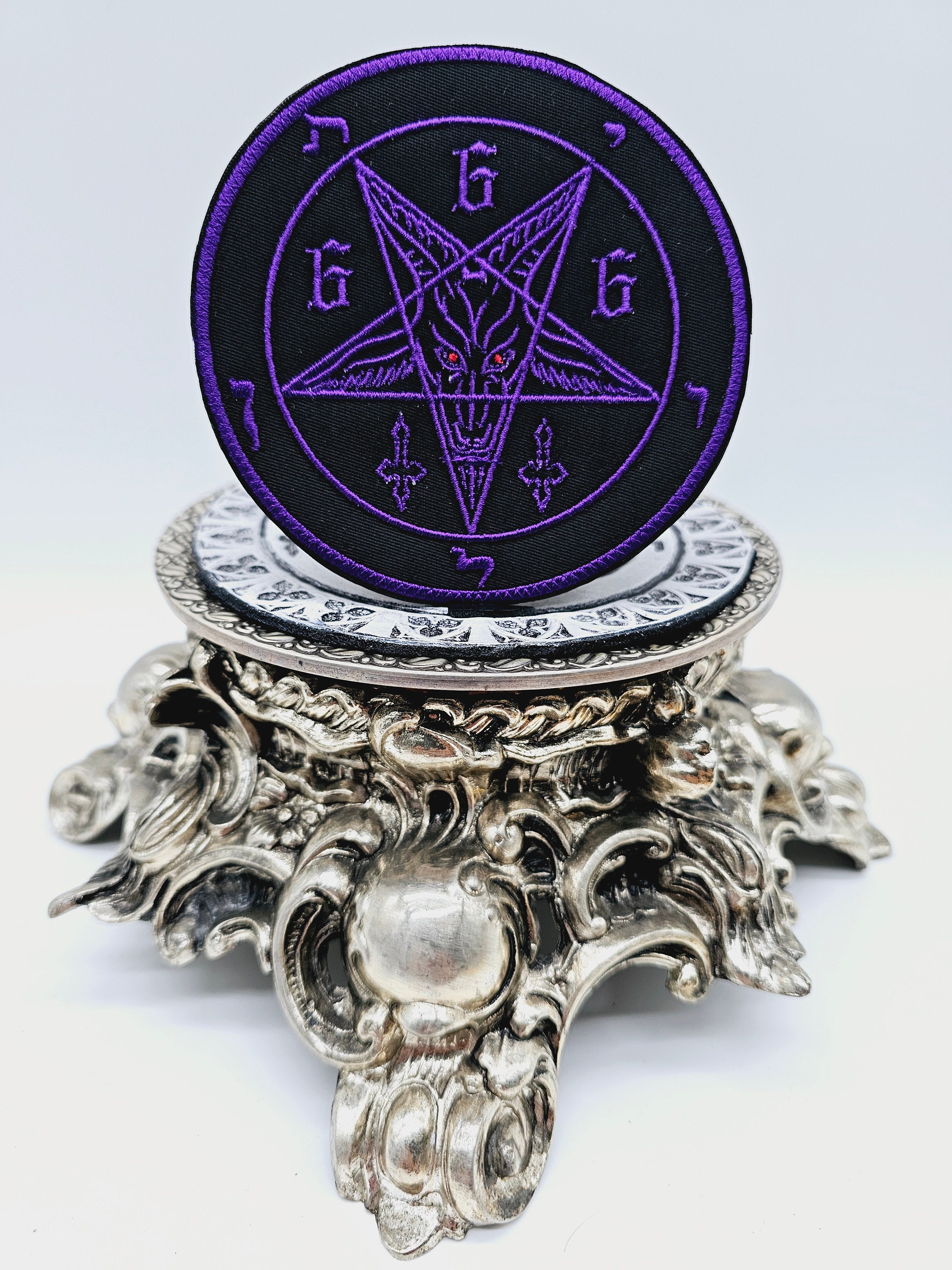 Baphomet Sigil Hail 666 Embroidered Patch - Etsy