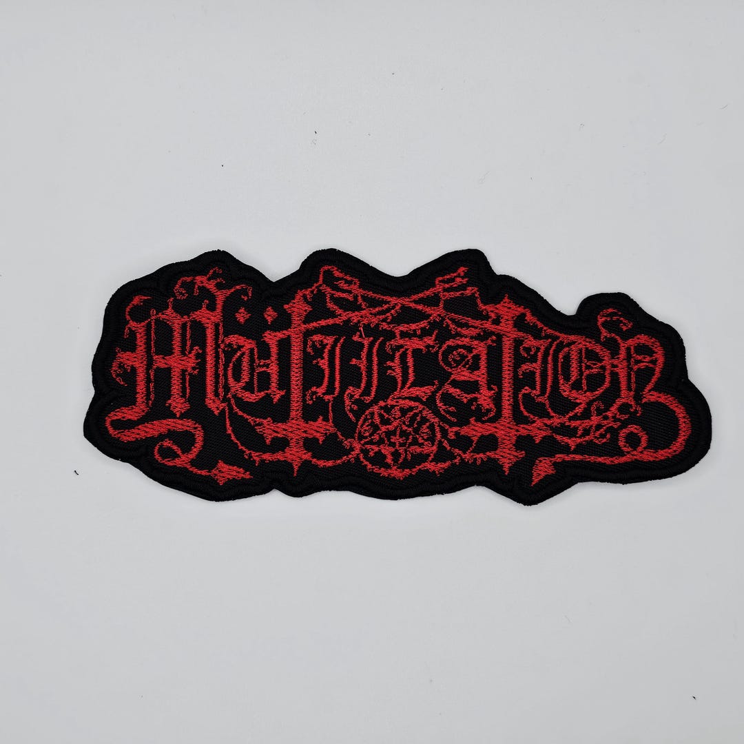 Mutiilation Red Logo Shaped Border Embroidered Patch - Etsy