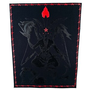 Baphomet Screen Printed Back Patch - Etsy