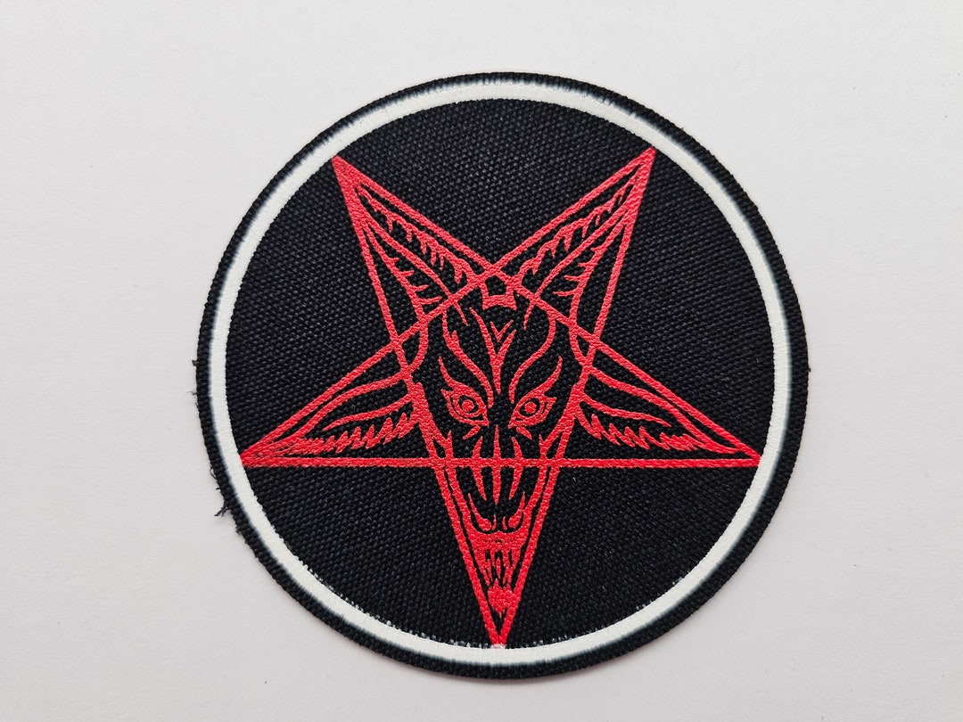 Baphomet Pentagram | Screen Printed Patch - Etsy