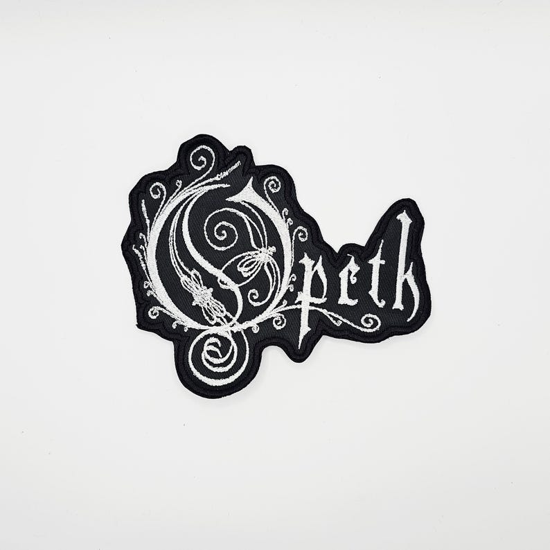 Opeth White Logo Shaped Border Embroidered Patch - Etsy