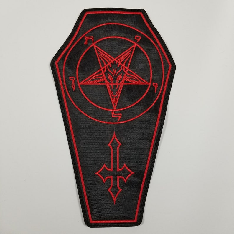 Baphomet Pentagram Inverted Cross Coffin Shaped - Etsy