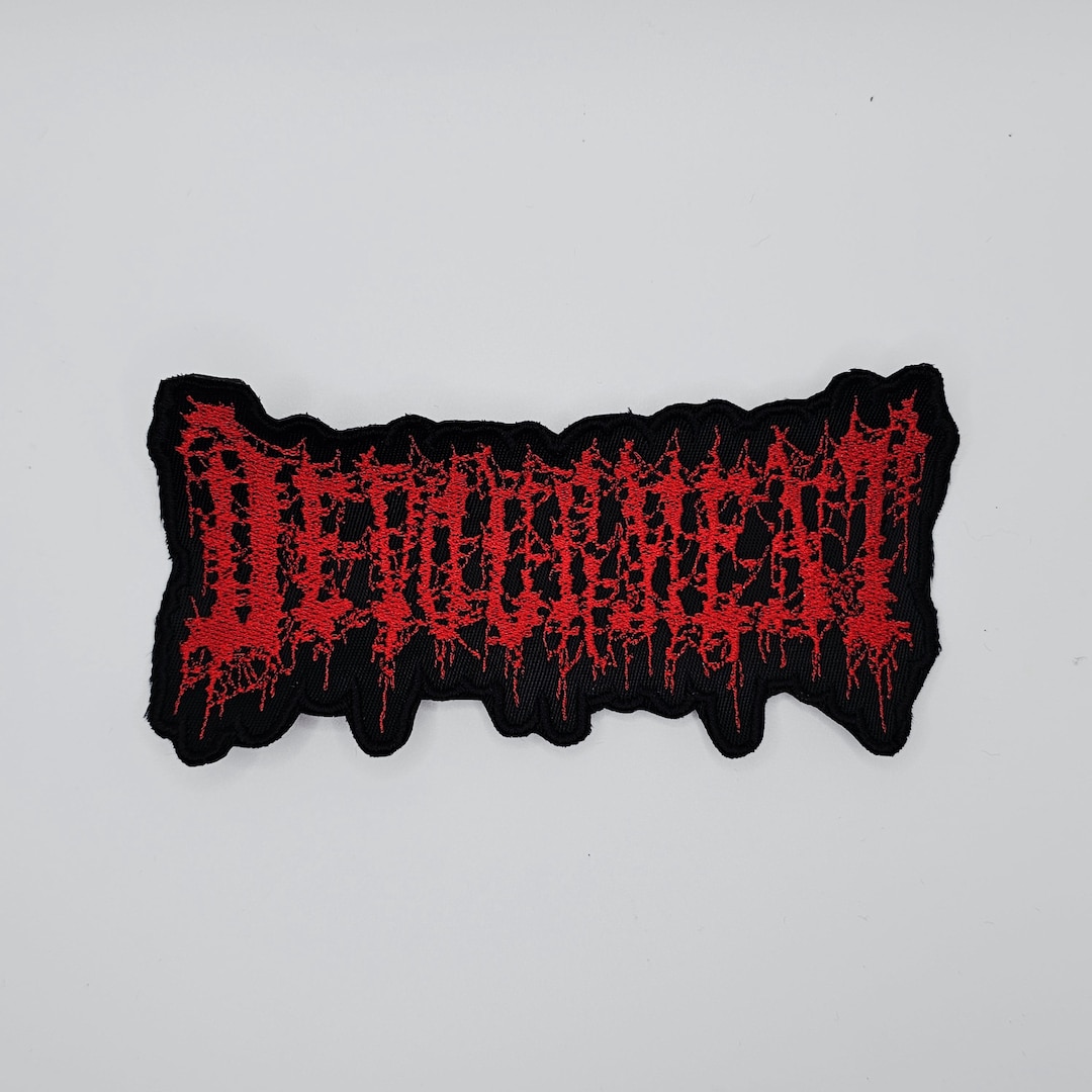 Devourment Red Logo Shaped Border Embroidered Patch - Etsy