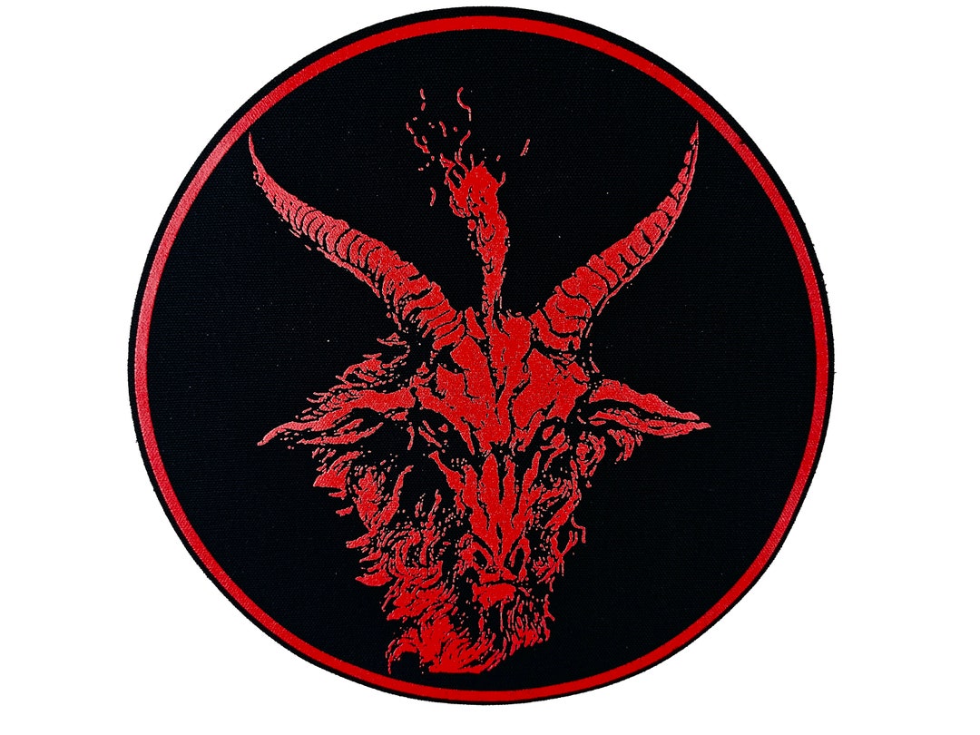 Baphomet Goat Round | Screen Printed Back Patch - Etsy
