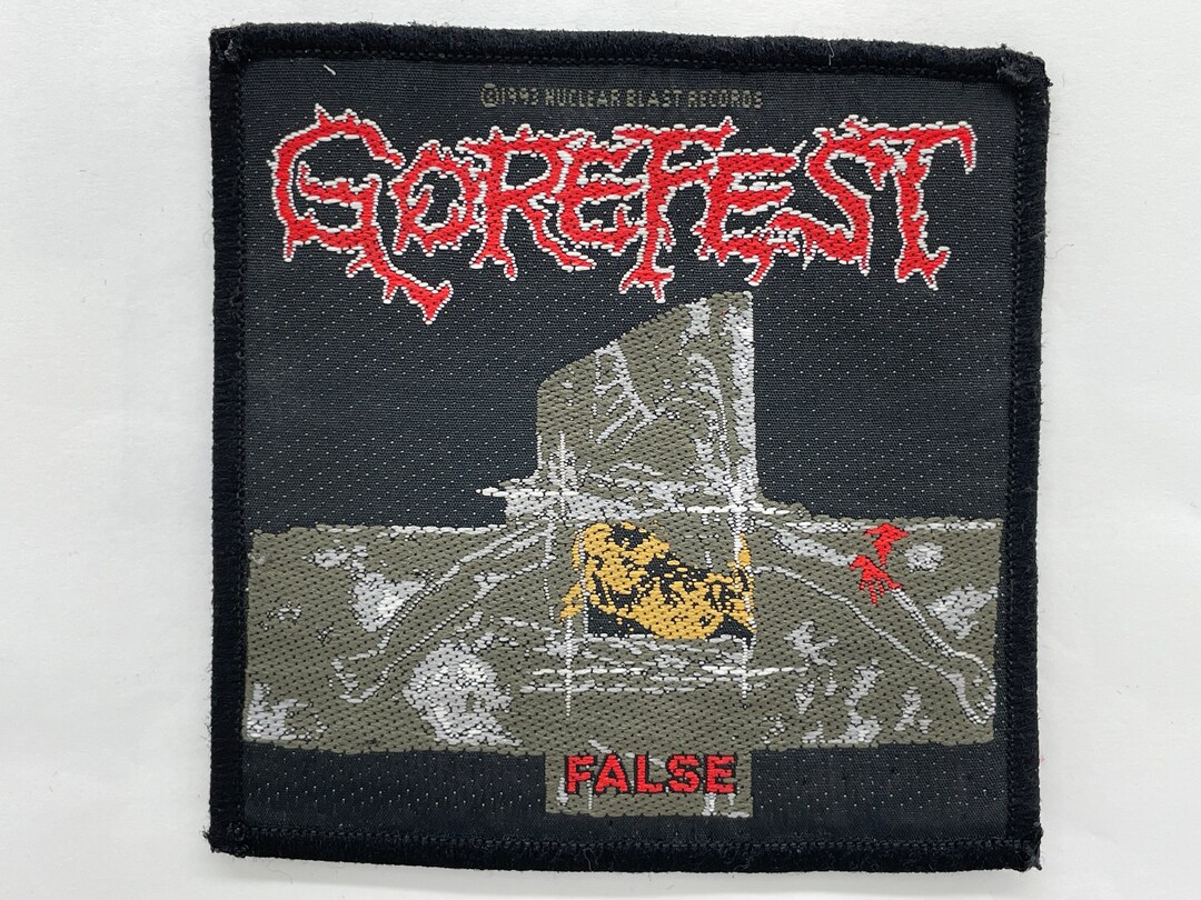 Gorefest 1993 False- Official Vintage Woven Patch - Etsy