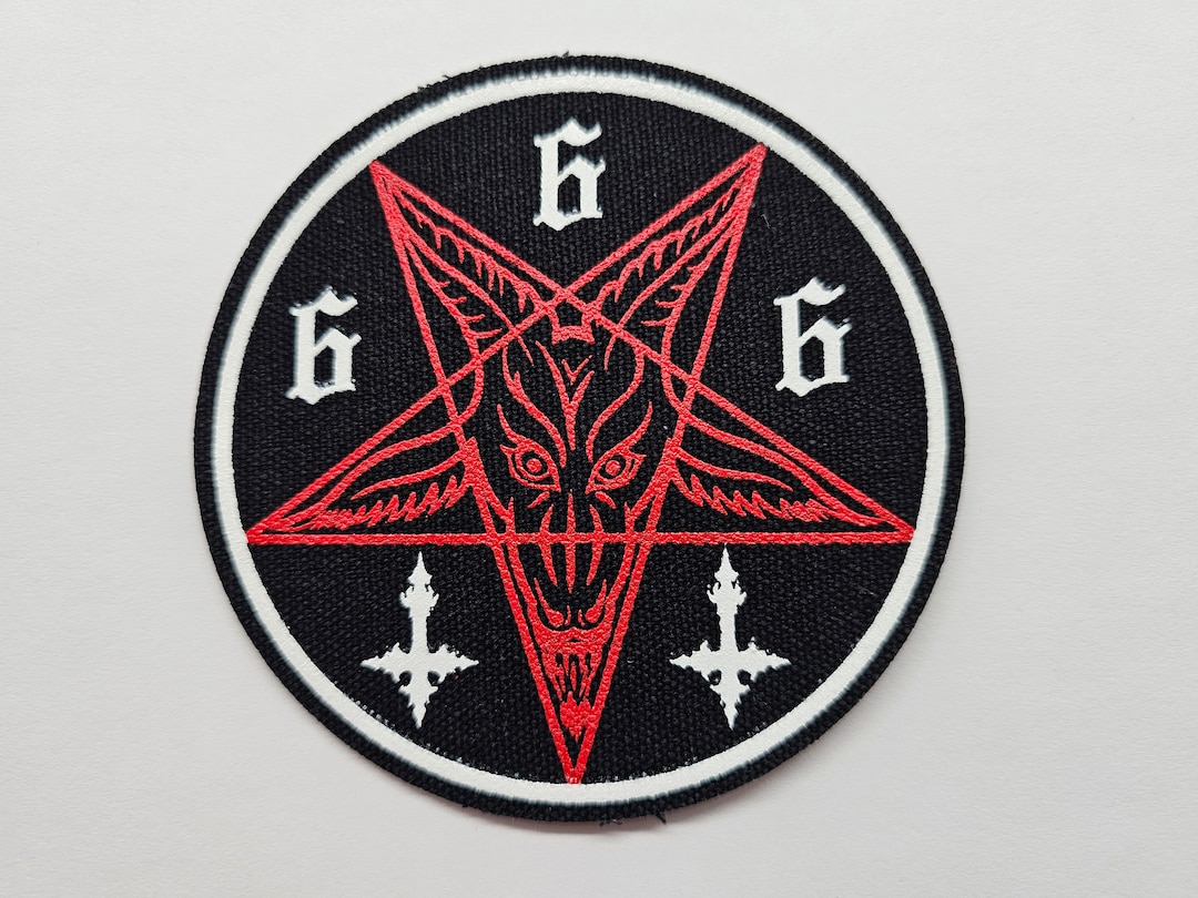 Baphomet Pentagram 666 | Screen Printed Patch - Etsy