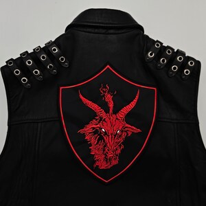 Goat Shield | Embroidered Back Patch - Etsy
