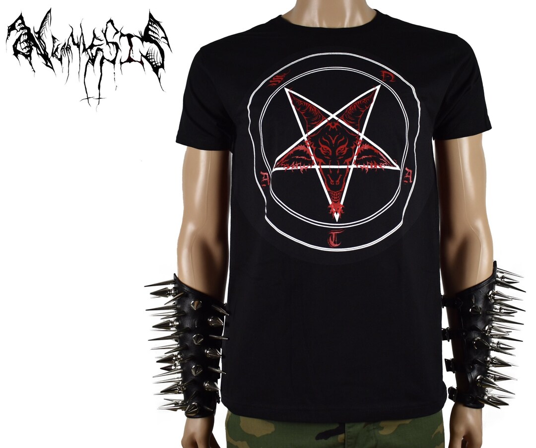 NEMESIS - Hail Satan T-shirt - Etsy