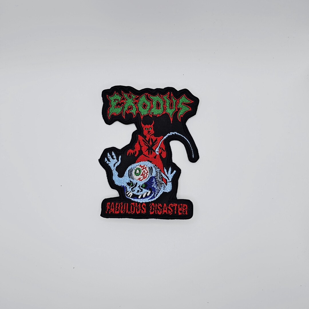 Exodus Fabulous Disaster Shaped Border Embroidered Patch - Etsy
