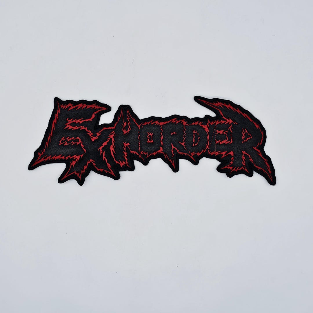Exhorder Red Logo Shaped Border | Embroidered Back Patch - Etsy