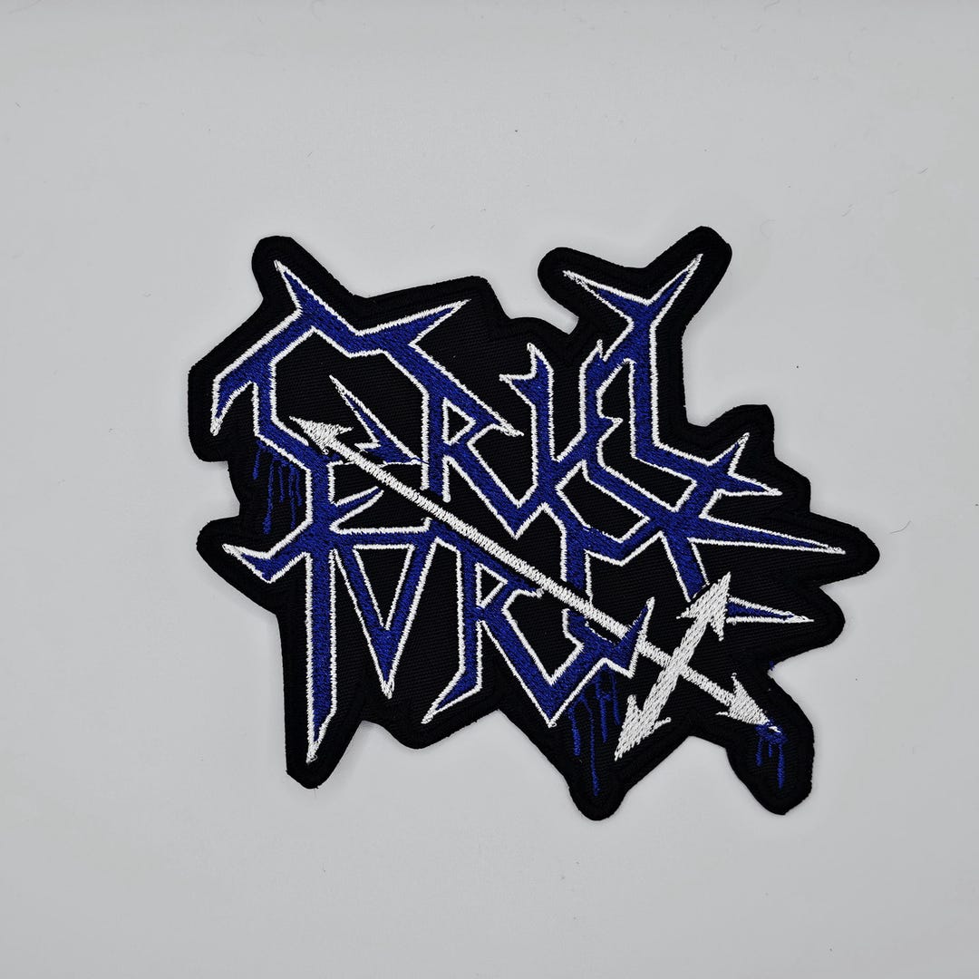 Cruel Force Blue and White Logo Shaped Border Embroidered Patch - Etsy