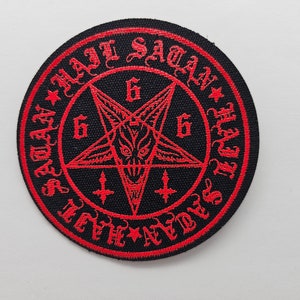 Baphomet Sigil Hail Satan 666 | Screen Printed Patch - Etsy Canada