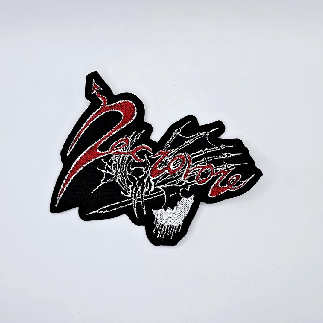 Necrovore Logo Shaped Border Embroidered Patch - Etsy