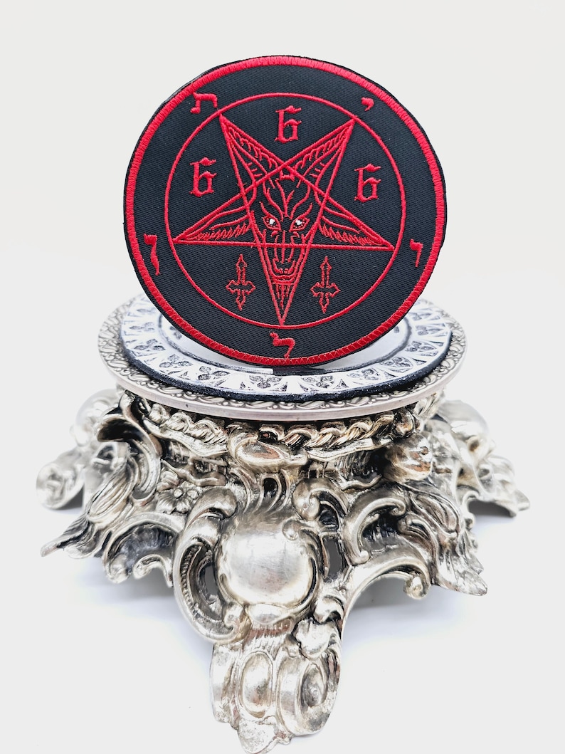 Baphomet Sigil Hail 666 Embroidered Patch - Etsy