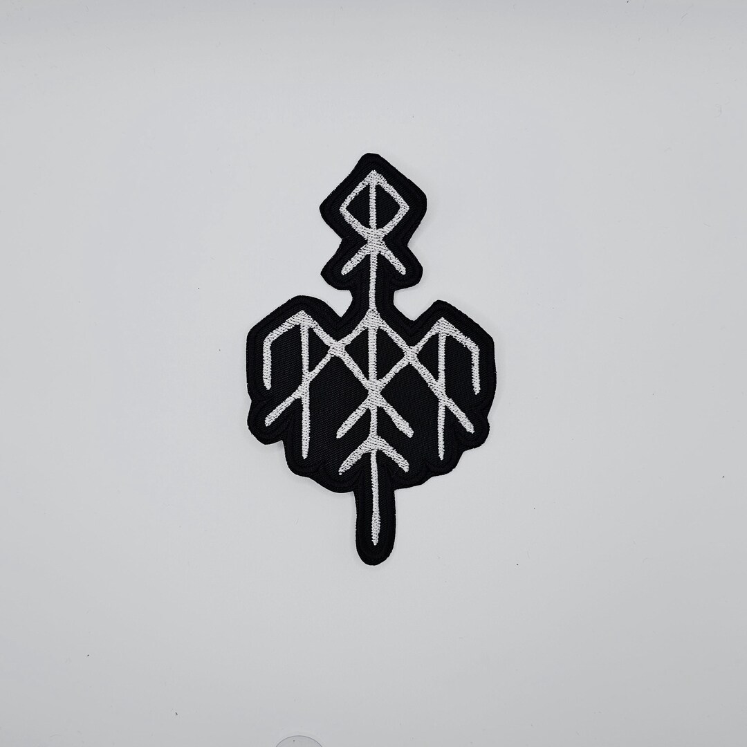 Wardruna Rune Logo White Shaped Border Embroidered Patch - Etsy