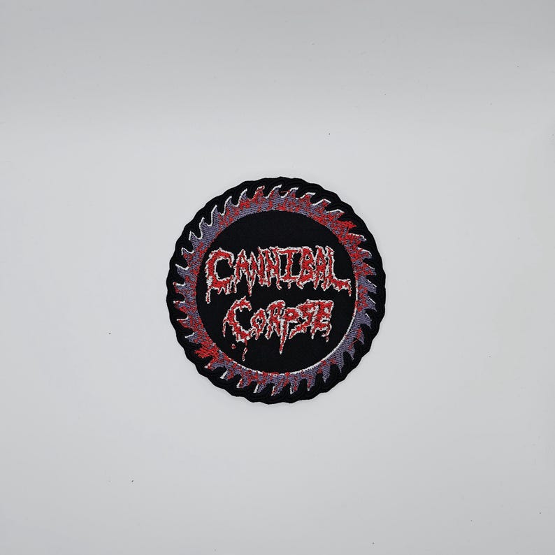 Cannibal Corpse Sawblade Logo Circle Border Embroidered Patch - Etsy