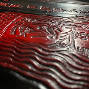 Handmade Frame Vlad ‘dracula’ Tepes Leather Back Patch 100% Real Leather - Etsy