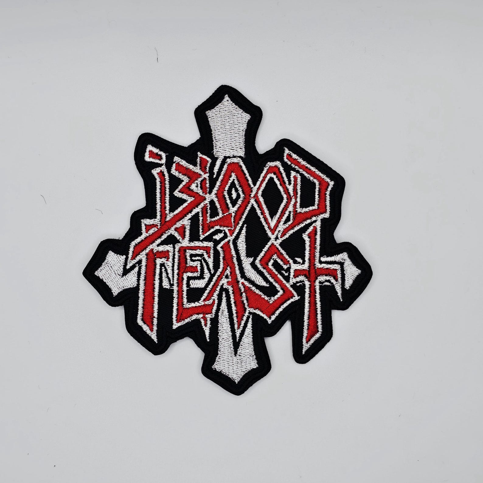 Blood Feast Logo Shaped Border Embroidered Patch - Etsy