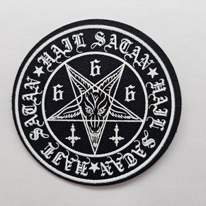 Baphomet Sigil Hail Satan 666 | Screen Printed Patch - Etsy Canada