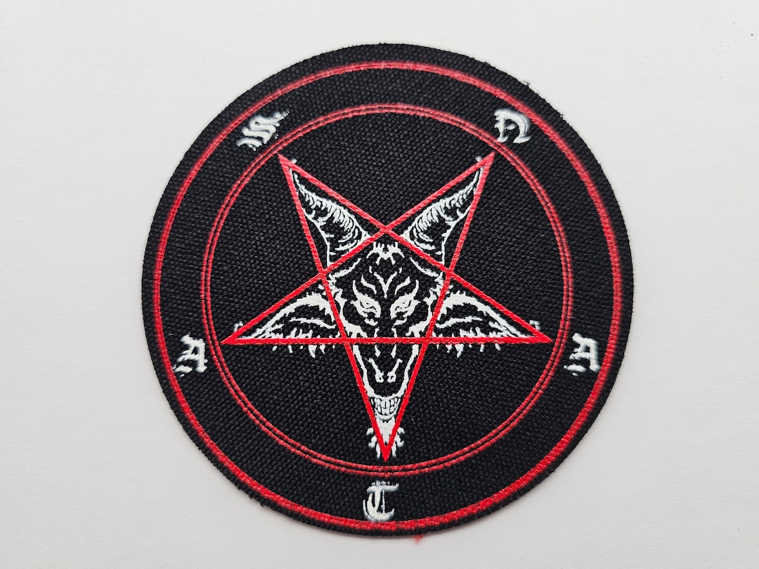 Baphomet Pentagram Satan | Screen Printed Patch - Etsy