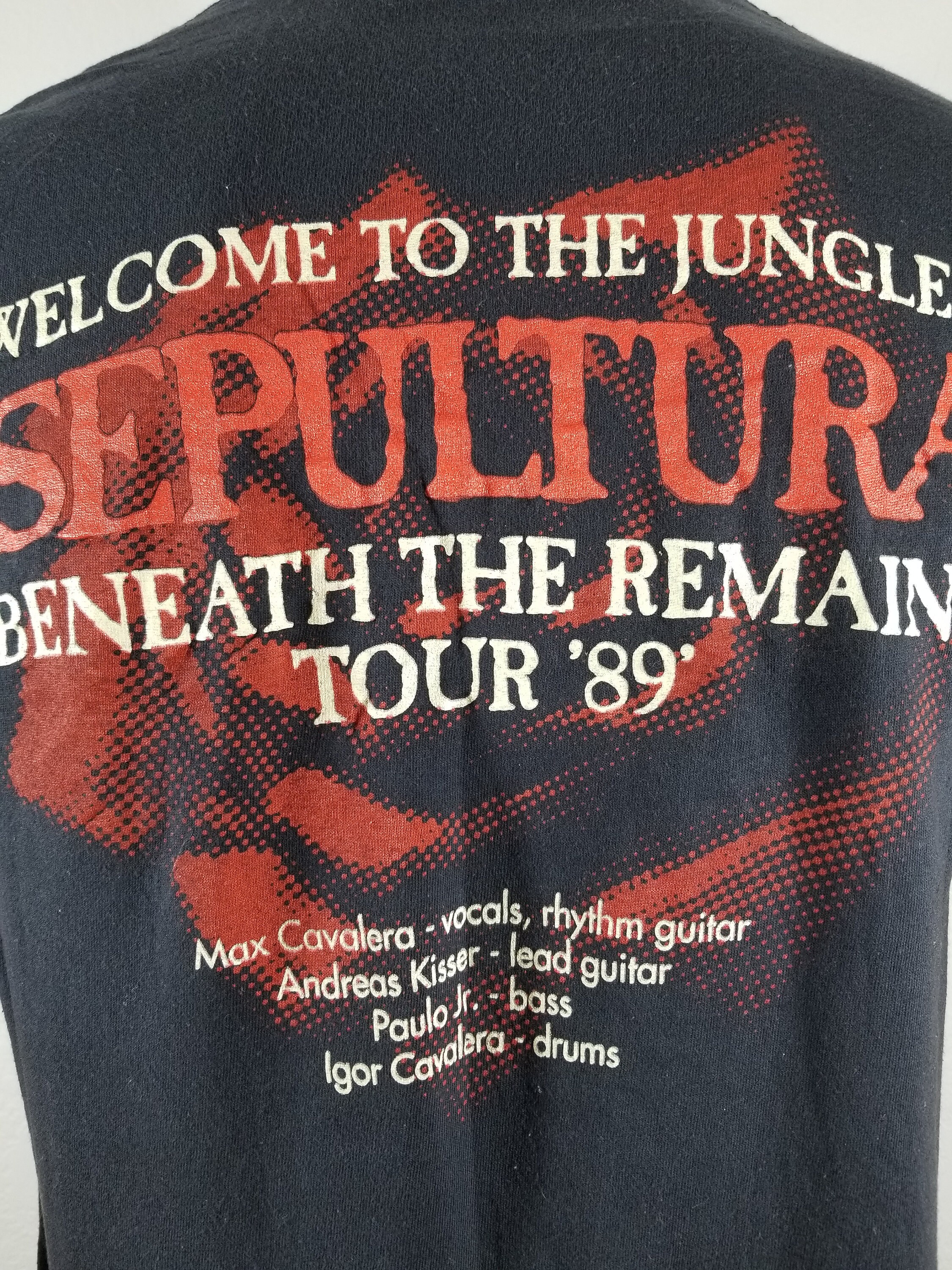 Vintage 89' Sepultura Beneath the Remains TOUR Shirt - Etsy Vintage 89' Sepultura Beneath the Remains TOUR Shirt - Etsy