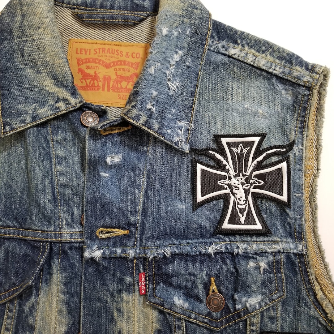 Baphomet Head Cut-out Embroidered Patch - Etsy